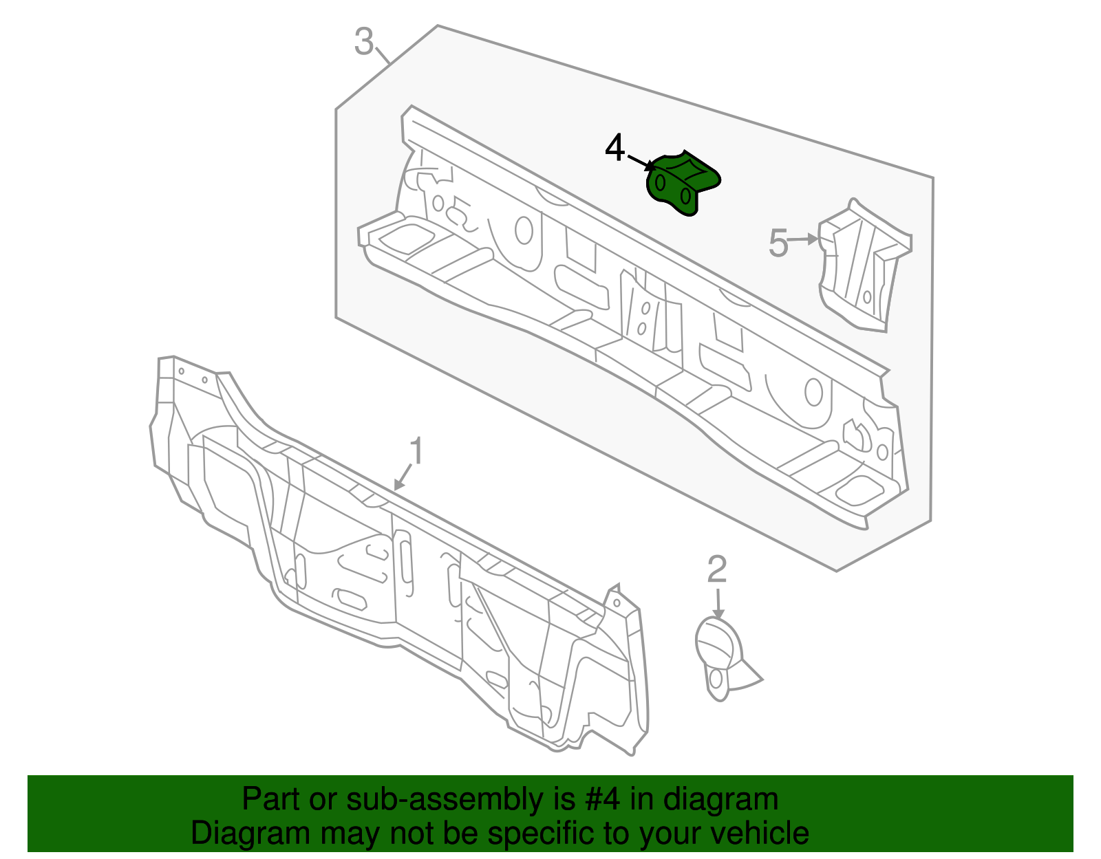 58385-0R010 - Outer Panel Bracket - 2006-2012 Toyota RAV4 ...