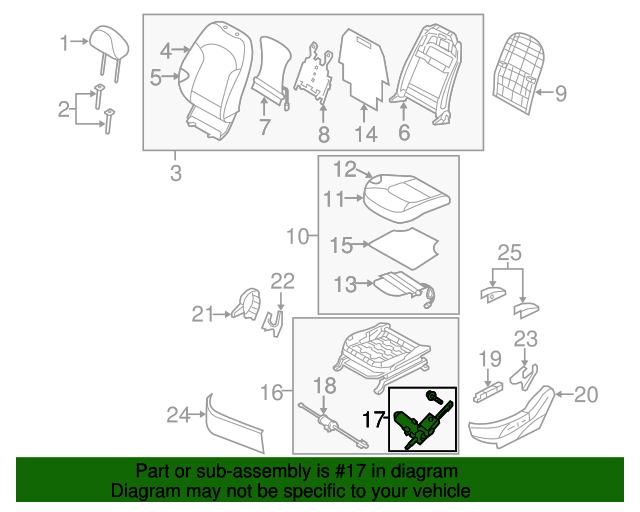 2011-2015 Hyundai Tucson Seat Motor 88448-2S000 | AutoNationParts.com