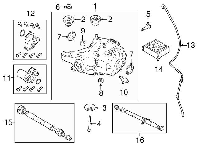 LR041966 - Differential Lock Motor - 2013-2020 Land-Rover ...