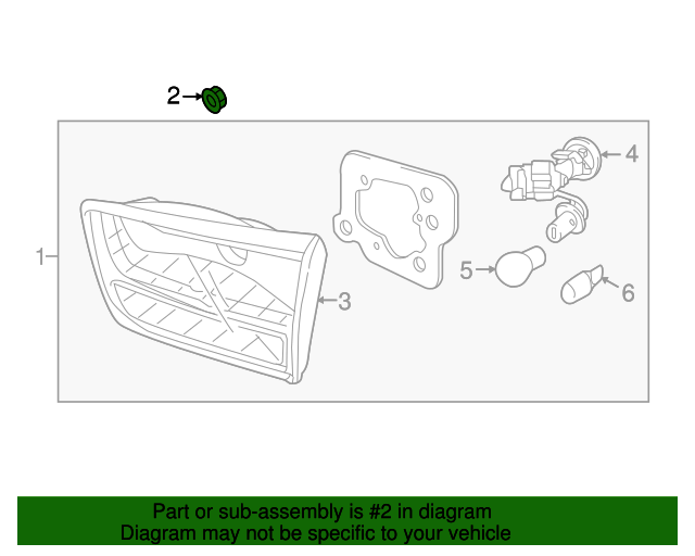 87313-1C000 - Tail Lamp Assembly Nut 2006-2024 Kia | Kia.Parts Store