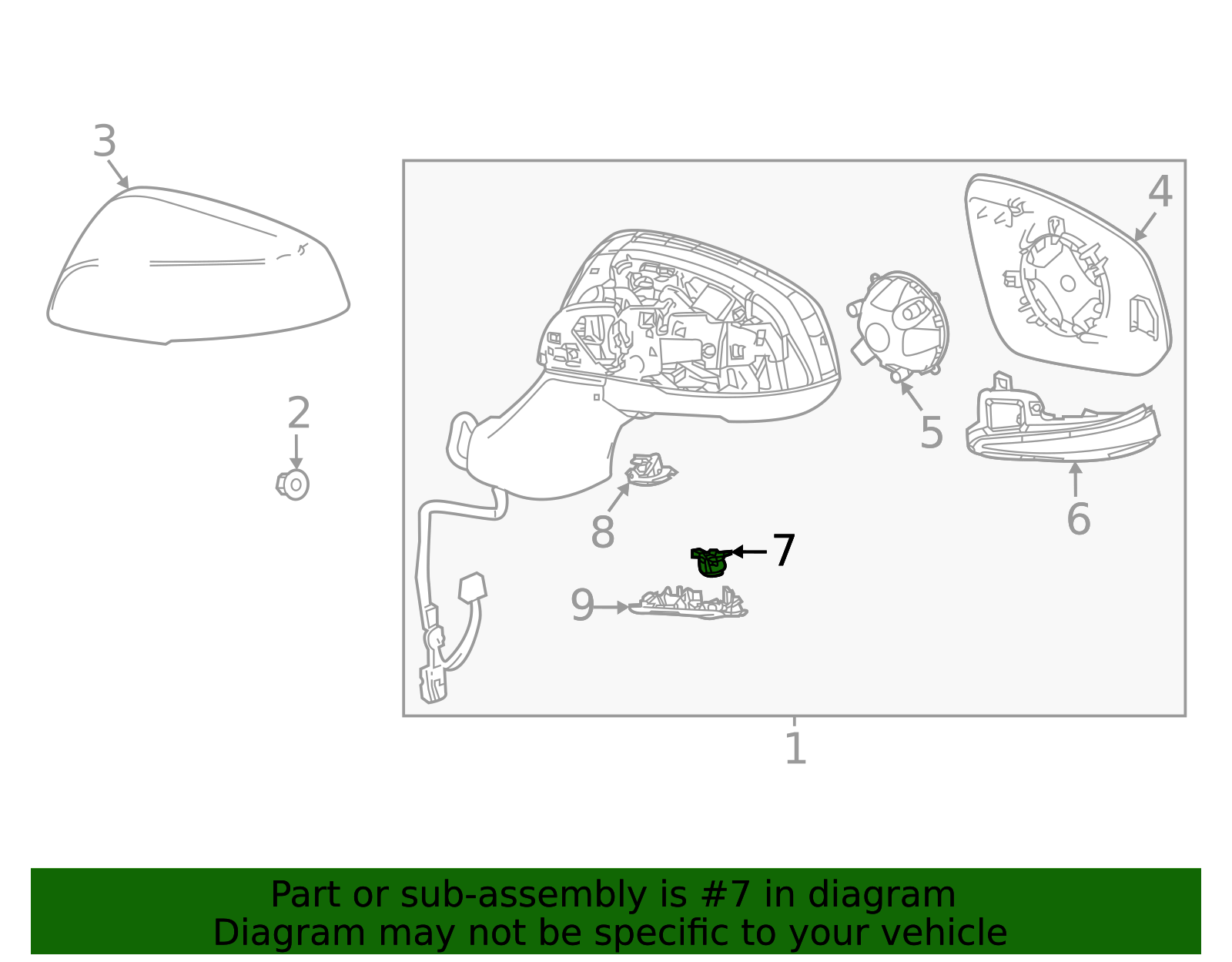 Genuine Toyota Side Camera part# 86790-0E090 for 2017-2022 Toyota ...