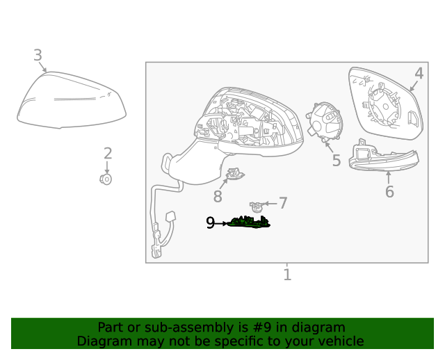 2020-2022 Toyota Highlander Outer Cover 8791B-0E380 | OEM Parts Online