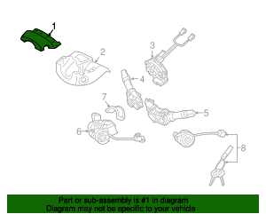 84850-2S000-9P - High-Quality Steering Column Cover for 2010-2015 ...