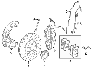 2013-2021 Mercedes-Benz Disc Brake Caliper 231-421-17-98 ...