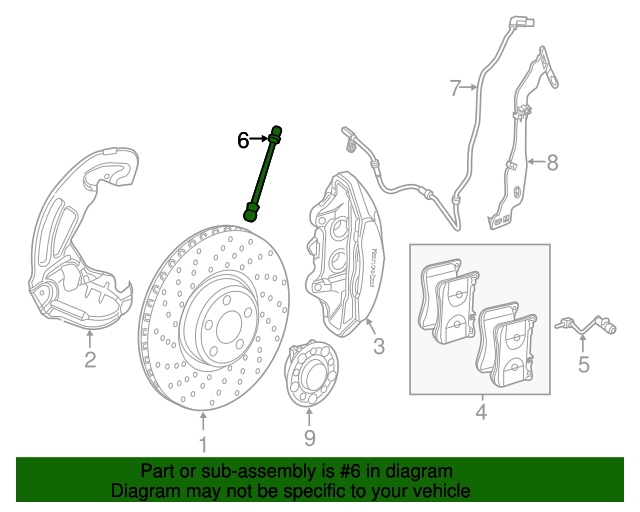 2013-2020 Mercedes-Benz Brake Hose 231-420-02-48-64 | MB OEM Parts