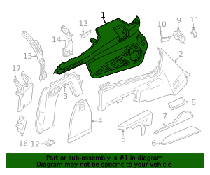 Genuine BMW 51-47-9-892-343 | Upper Trim Panel | FREE Shipping on Most ...