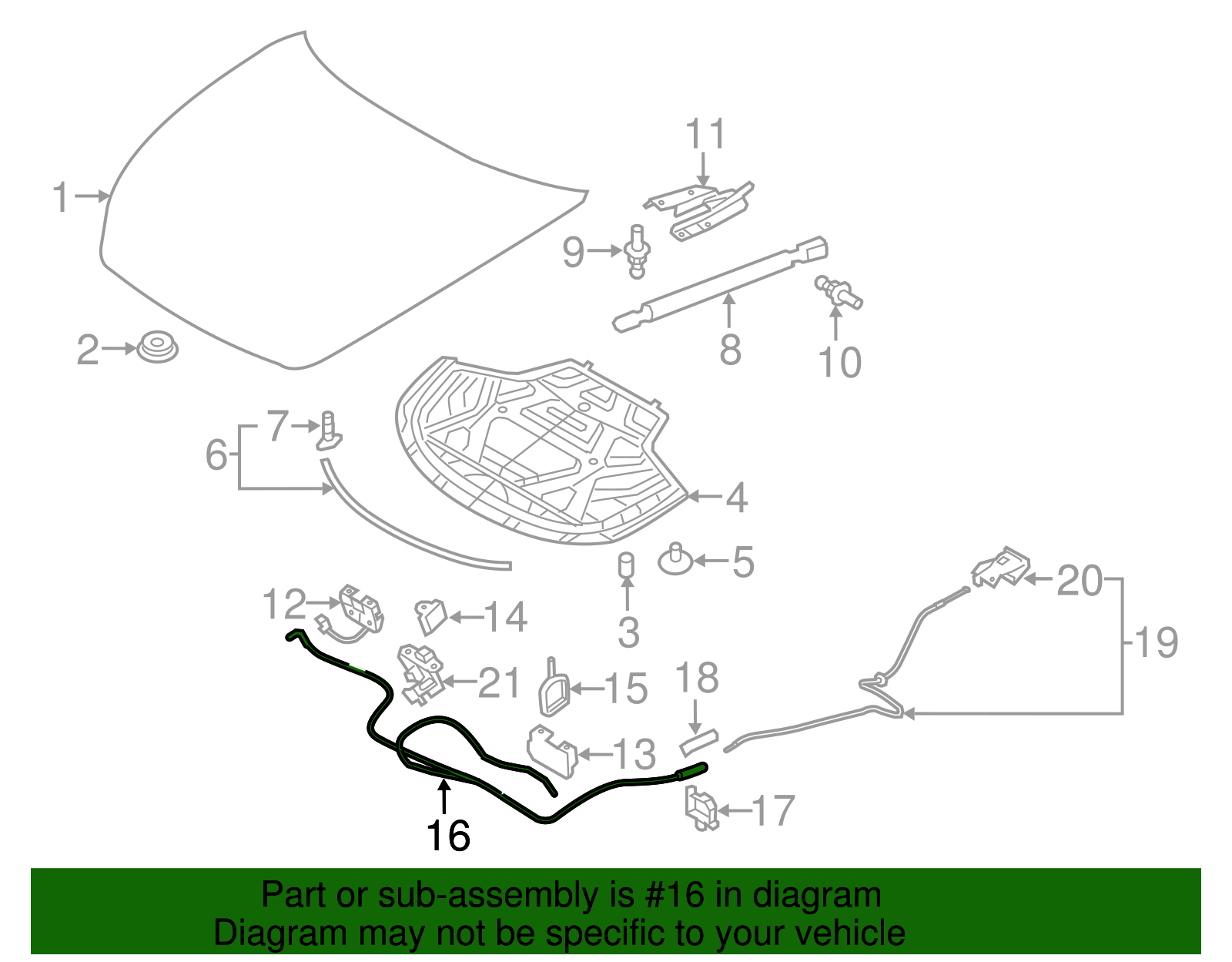 2011-2019 Infiniti Release Cable 65620-1MA1A | Faulkner Infiniti of ...