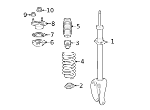 167-323-75-00 - Shock Absorber 2020-2023 Mercedes-Benz GLE 350 ...