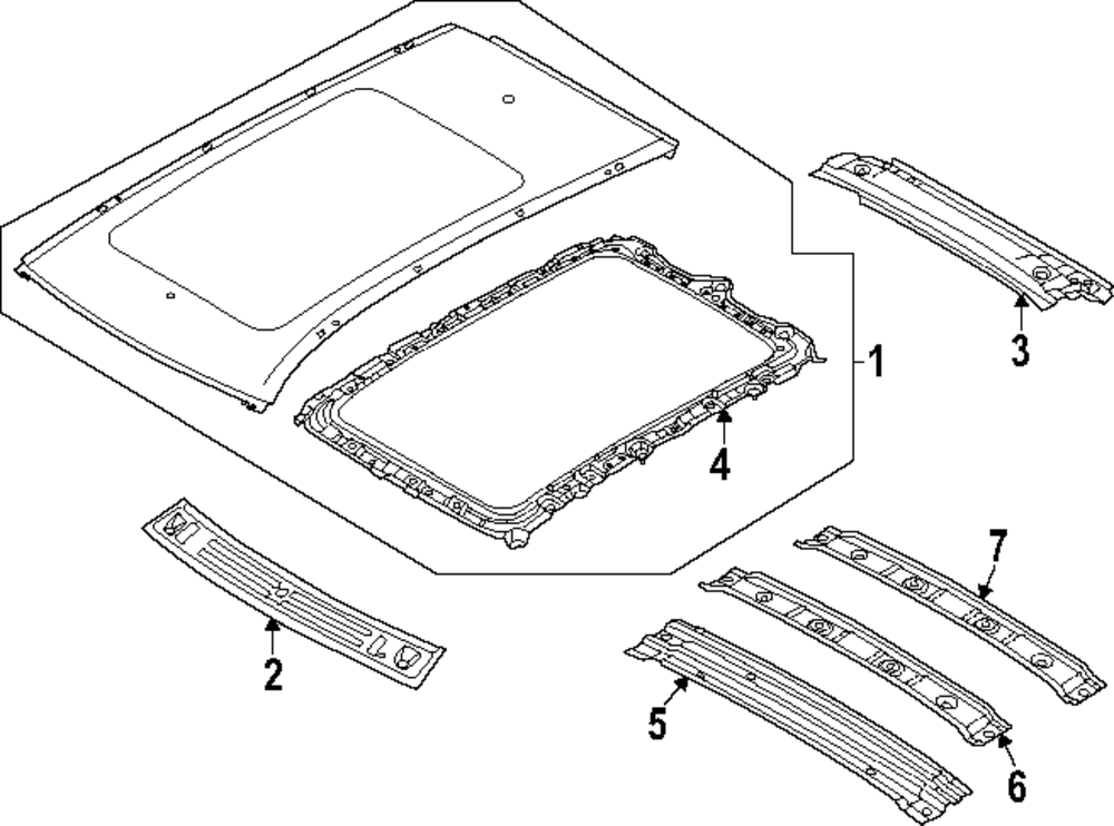 2024 Lincoln Nautilus Roof Panel R2TZ-5850202-H | OEM Parts Online