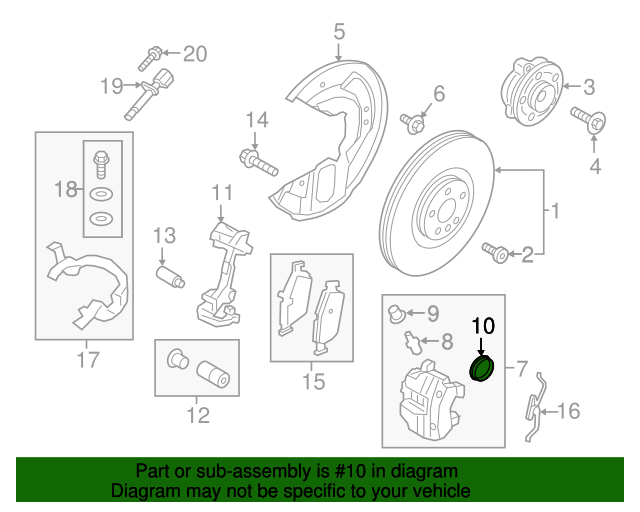 2016-2021 Volvo Caliper Seal 31400522 | TascaParts.com