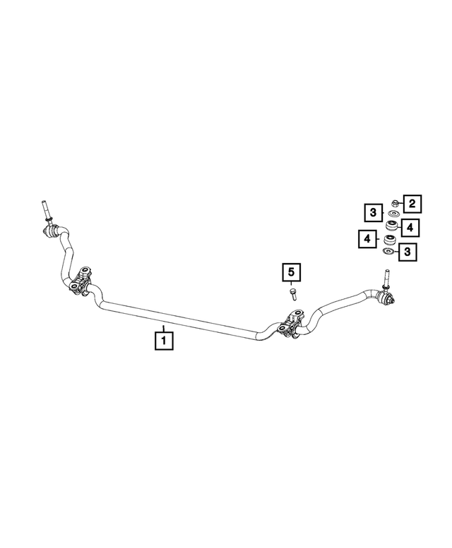 2014-2021 Ram Front Stabilizer Bar 68095827AC | Tucson Mopar Parts