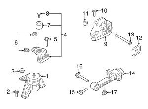 21810-D3100 - Engine Mount 2016-2021 Hyundai Tucson | AutoNationParts.com