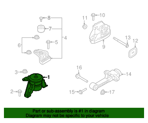 21810-D3100 - Engine Mount 2016-2021 Hyundai Tucson | AutoNationParts.com