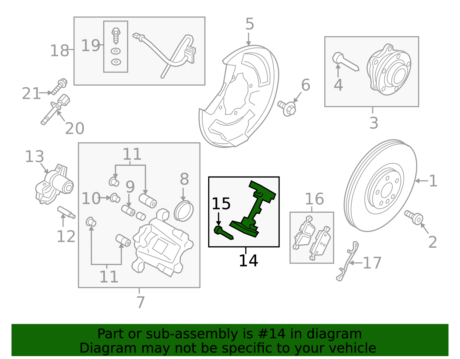 2017-2025 Volvo Caliper Support 36011369 | TascaParts.com