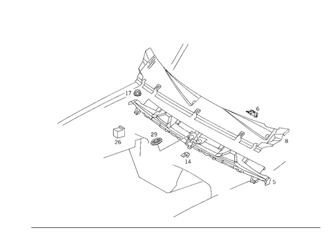 Water Baffle with Intake Shell for 2004 Mercedes-Benz ML 500 | Mercedes ...