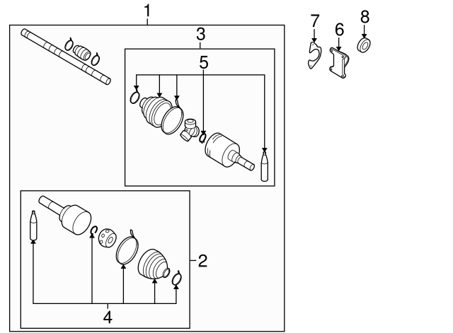 38342-00QAG - Manual Transmission Output Shaft Seal 2007-2024 Nissan ...