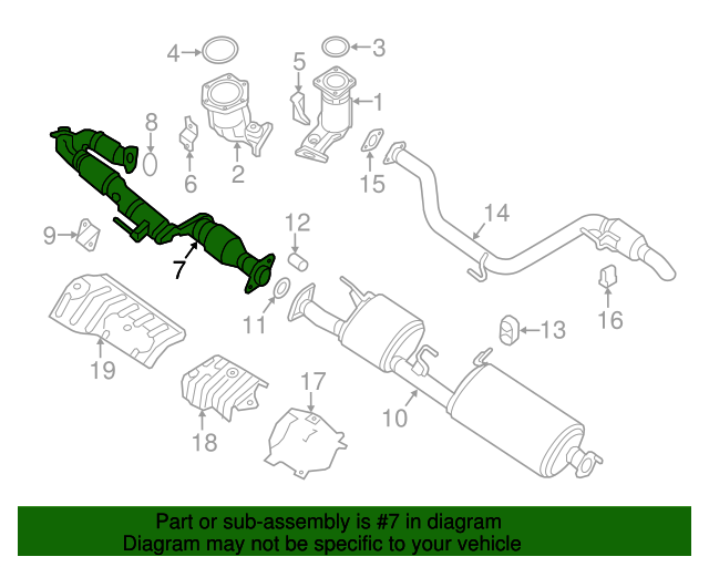 2015-2017 Infiniti QX60 Front Pipe 200209NB0B | Infiniti Parts Online
