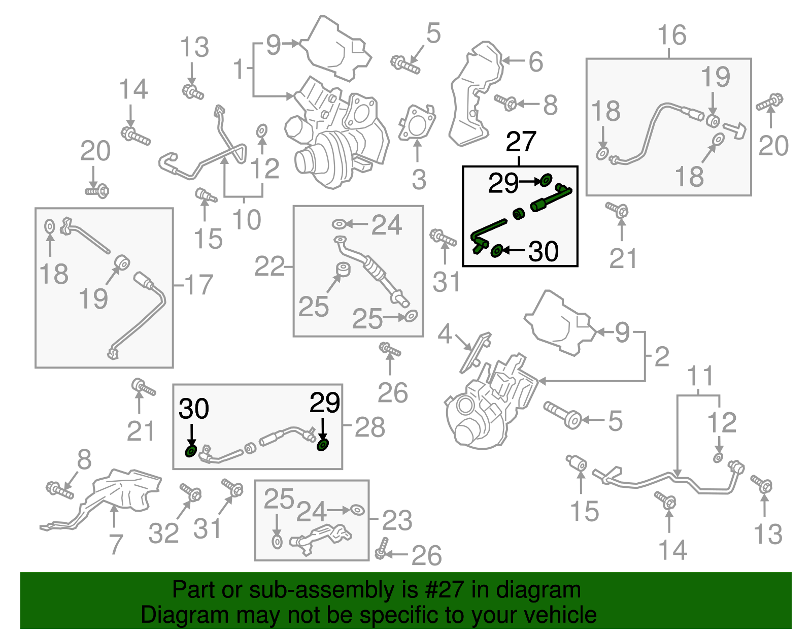 2017-2021 Ford Water Return Tube HL3Z-8K153-G | QuirkParts