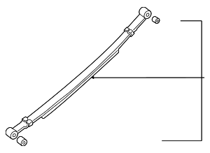 2018 Nissan TITAN Leaf Spring Assembly 55020-9FS1A | QuirkParts