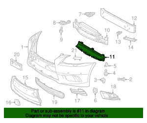 2013-2017 Lexus Lower Absorber 52614-50050 | OEM Parts Online