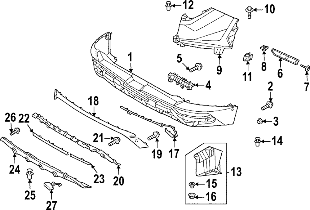 Genuine Outer Bracket for 2022-2024 Hyundai Tucson | Part# 86652-N9000 ...
