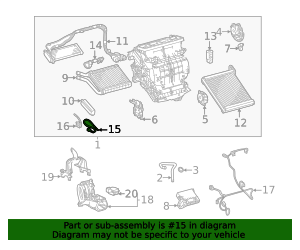 2016-2020 Toyota Mirai Thermistor 88620-62010 | Toyota Parts Center