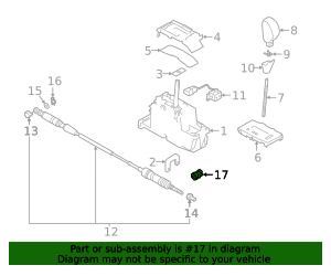 2019-2024 Subaru Control Cable Connector 35117AG000 | Subaru Parts Guys