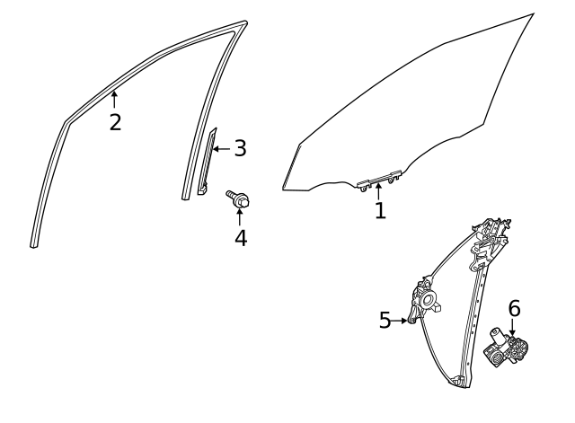 68151-0E080 - Run Channel - 2020-2023 Toyota Highlander | OEM Genuine ...