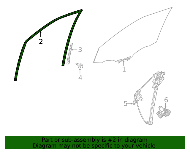 68151-0E080 - Run Channel - 2020-2023 Toyota Highlander | OEM Genuine ...