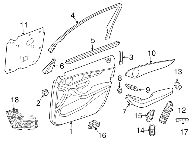 2016-2022 Mercedes-Benz Window Trim 253-727-03-71-9051 | MB OEM Parts