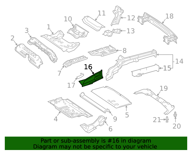 2019-2023 Mercedes-Benz Front Rail Extension 177-610-86-01 | MB OEM Parts