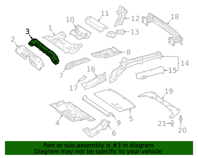 1776108301 - Front Cross-Member 2019-2021 Mercedes-Benz | Mercedes-Benz ...