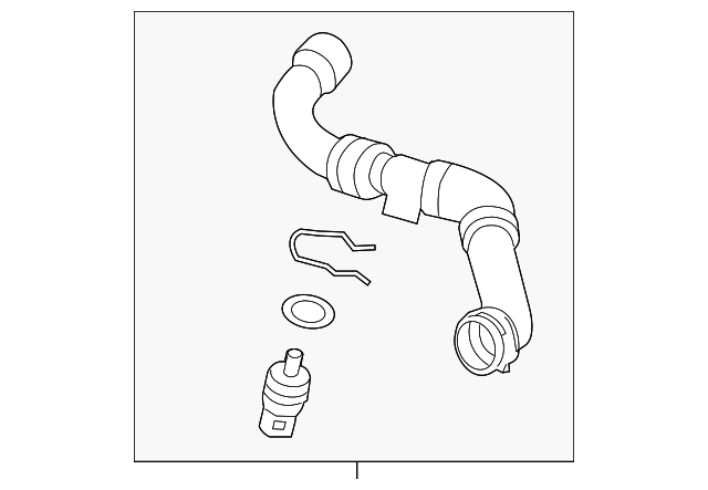 2011-2018 Porsche Cayenne Upper Hose 958-106-401-00 | OEM Parts Online
