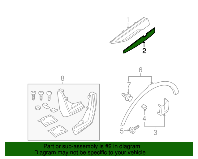 2012-2019 Land Rover Range Rover Evoque Upper Molding Plate LR027960 ...