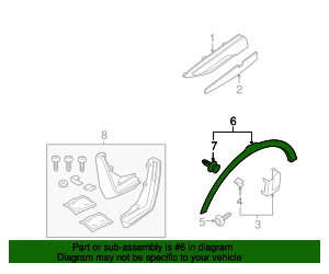Genuine Wheel Opening Molding for 2012-2019 Land Rover Range Rover ...