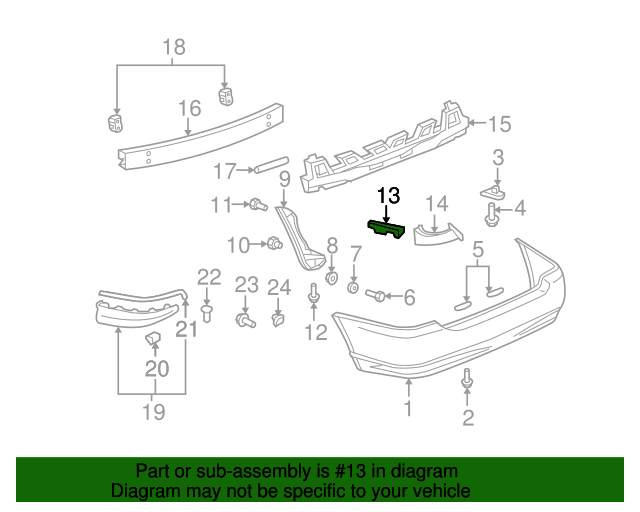 2003-2008 Toyota Corolla Side Support 52156-02070 | Group 1 Auto Parts