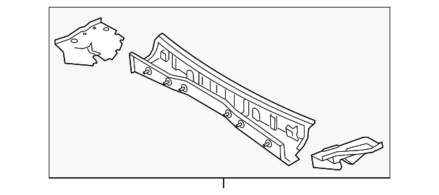 2005-2015 Toyota Tacoma Cowl Top Panel 55700-04300 | Toyota Parts