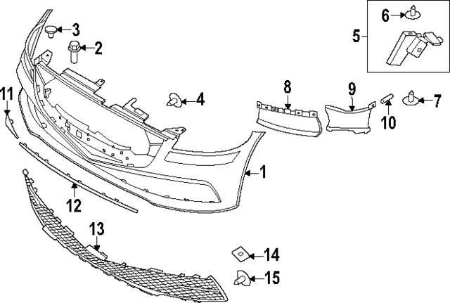 2021-2022 Genesis G80 Bumper Cover 86550-T1010-AS | OEM Parts Online