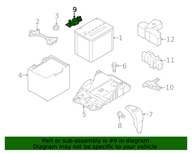 2021-2024 Mazda Battery Cable Terminal End MH10-18-8A1 | Mazda-Parts