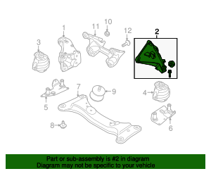 Genuine BMW 22-11-6-773-839 | Engine Support | FREE Shipping on Most ...