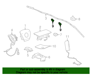 2009-2014 GM Airbag Side Impact Sensor 20884470 | TascaParts.com