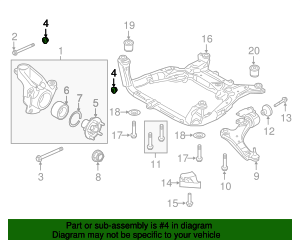 FY112056 - Stabilizer Bar Nut - 2005-2020 Land-Rover | Land Rover Parts Now