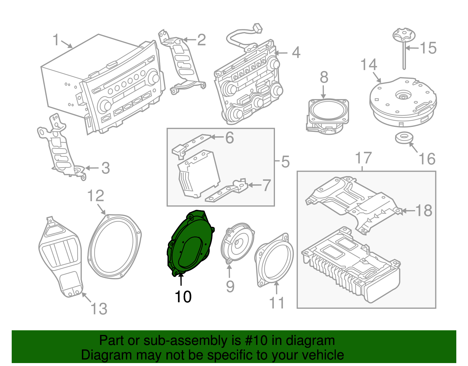 28166-1EA0A - High-Quality Radio Speaker Bracket for 2009-2025 Nissan ...