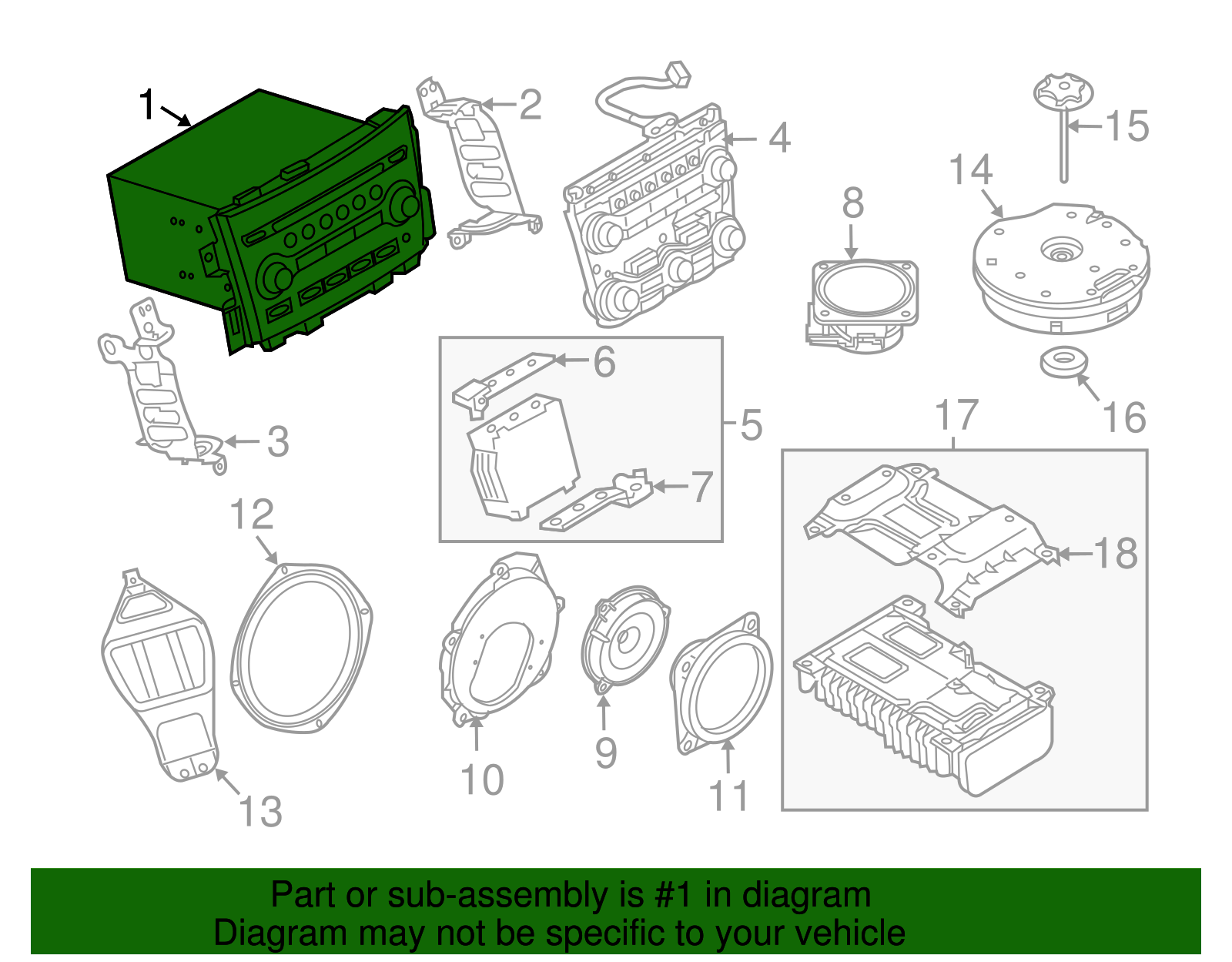 2015-2020 Nissan 370Z Radio 28185-6GA0A | Temecula Nissan Parts