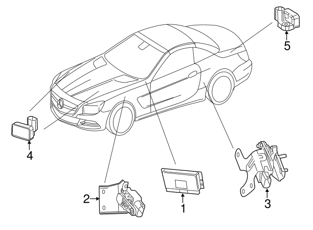 231-900-37-05 - Active Suspension Control Module 2016 Mercedes-Benz ...