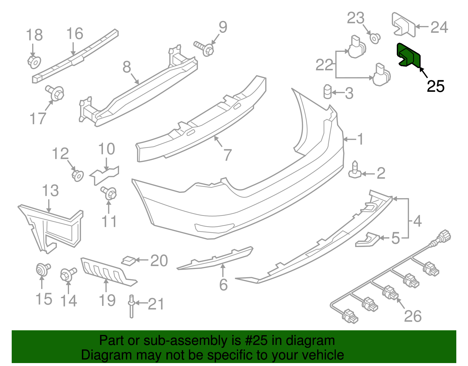 2015-2025 Volkswagen Park Sensor Seal 5Q0-919-133-9B9 | OEM Parts Online