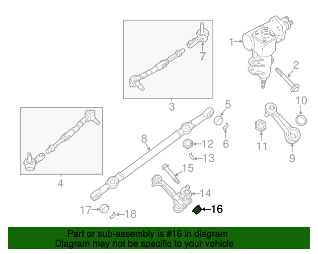 2012-2023 Nissan Leaf Spring Nut 01225-0020U | GetOEMParts.com