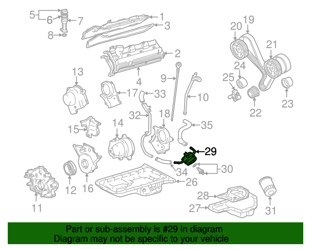 1998-2007 Lexus LX470 Oil Cooler Assembly 15710-50020 | OEM Parts Online