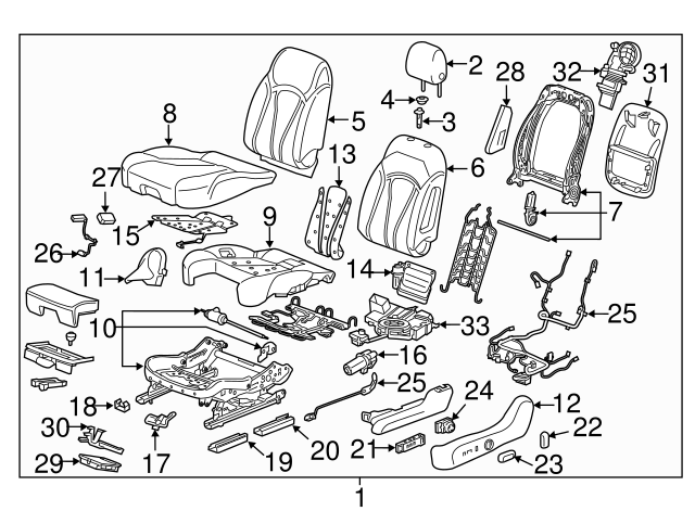 2016-2020 Buick Envision Front Seat Lumbar Support 23214998 | GM Parts ...