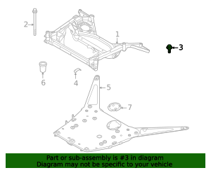 07149503940 - 2021 BMW M4 Suspension Cross-Member Mount Bolt (07-14-9 ...